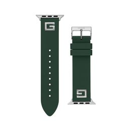 Guess Armband 'APPLE BAND (42MM-44MM)' Herren Gr&ouml;&szlig;e One Size gr&uuml;n / silber