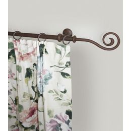 Gardinenstange Garesa "ESPERANCA", braun (rost), L:390cm &Oslash;:16mm, Metall, Gardinenstangen, Vorhanggarnitur, verl&auml;ngerbar, Endknopf Spirale, Eisen, mit Ringe