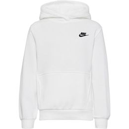 Nike Sportswear Sweatshirt 'Club Fleece' Jungen Gr&ouml;&szlig;e 140/146 schwarz / wei&szlig;