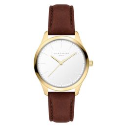 Liebeskind Berlin Uhr Damen Gr&ouml;&szlig;e One Size braun / gold / wei&szlig;