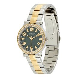Guess Uhr 'Fawn' Damen Gr&ouml;&szlig;e One Size gold / dunkelgr&uuml;n / silber