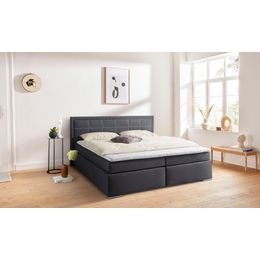 Boxbett Collection AB ""Athena", OTTOs Choice, Topseller wahlweise mit Bettkasten", grau (anthrazit), B:193cm L:206cm, Komplettbetten, Boxspringbett, inkl. Topper bei Ausführung mit Matratze, in Härtegraden H2, H3, H4, Topseller