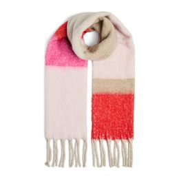 Pieces Schal 'PCBEA' Damen Größe One Size cappuccino / pink / rosa / rot