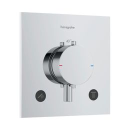 Hansgrohe LivaFine Unterputz-Duscharmatur mit Thermostat, 2 Verbraucher, 15622000,
