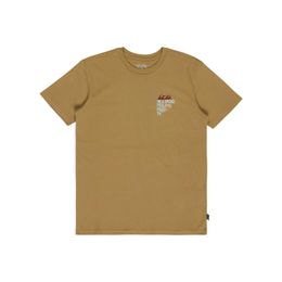 T-Shirt Billabong "Twin Fins", Jungen, Gr. 8(125-130cm), khaki, 100% Baumwolle, Shirts