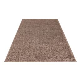 Hochflor-Teppich Obsession "My Twist 215", grau (taupe), B:160cm H:35mm L:230cm, Polypropylen, Teppiche, besonder weich, glänzend, Wohnzimmer