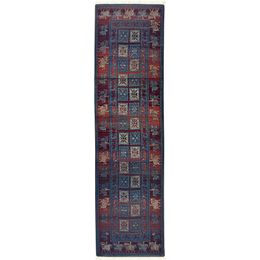Teppich HEINE HOME Gr. 2, bunt (bunt, blau), B:68cm H:20mm L:130cm, Polypropylen, Teppiche, Teppich