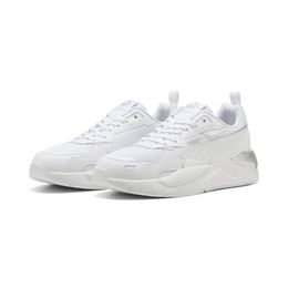 Puma Damen Sneaker "X-Ray 3 Sneakers Erwachsene", Gr. 48wei&szlig; silber metallic, Obermaterial: Textil, Synthetik; Futter: Textil; Innensohle: Textil;