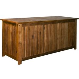 Casaria Gartenbox Akazienholz 115x50x59cm mit Innenplane wetterfest 205L