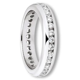 Silberring ONE ELEMENT "Zirkonia Ring aus 925 Silber" Gr. 52, silber, Fingerringe, Damen, 52,mit Zirkonia, Silber 925 (Sterlingsilber), Damen Silber Schmuck