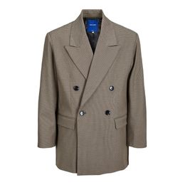 Jack & Jones JACK & JONES Sakko 'TROY' Herren Größe 50/52 grau / taupe / schwarz