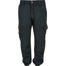 Stoffhose Urban Classics "Urban Classics Herren Boys Cargo Jogging Pants", Mädchen, Gr. 158/164, Normalgrößen, bottlegrün, 100% Baumwolle, unifarben, normal, Hosen