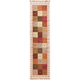 Teppich HEINE HOME Gr. 1, bunt (natur, bunt), B:70cm H:7mm L:140cm, Viskose, Wolle, Teppiche, Teppich
