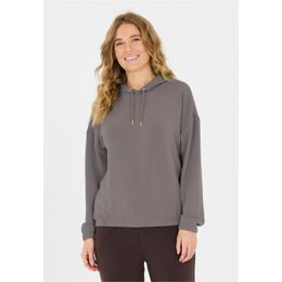 ENDURANCE ATHLECIA Kapuzensweatshirt ATHLECIA "NAMIER W", Damen, Gr. 38, grün, 51% Polyester, 44% Modal, 5% Elasthan, unifarben, kurz, ohne Ausschnitt, Sweatshirts, mit hohem Modal-Anteil