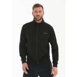Sweatshirt Endurance "Loweer", Herren, Gr. L, schwarz, 50% Viskose, 45% Polyester, 5% Elasthan, unifarben, normal, Rundhals, Sweatshirts Sweatshirt, mit praktischen Seitentaschen