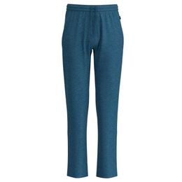 Sweathose TRIGEMA "TRIGEMA Freizeithose aus Sweat-Qualit&auml;t", Damen, Gr. 3XL, US-Gr&ouml;&szlig;en, blau (nightblau, melange), 70% Baumwolle, 30% Polyester, Hosen Sweathose