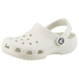 Clog Crocs "Classic K", Kinder, Gr. 38, beige (creme), Croslite&trade;, unifarben, Schuhe Clog, Sommerschuh, Hausschuh, Badeschuh mit schwenkbarem Fersenriemchen
