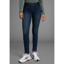 Jeansjeggings Arizona, Damen, Gr. 34, N-Gr, blau (dunkelblau wa), Denim/Jeans, Obermaterial: 98% Baumwolle, 2% Elasthan, skinny fit lang, Jeans, Topseller