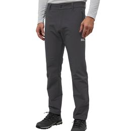 Outdoorhose Jack Wolfskin "ACTIVATE THERMIC PANTS M", Herren, Gr. 52, Normalgrößen, phantom, Oberstoff: 52% POLYAMID, 36% POLYESTER, 7% ELASTHAN, 5% POLYESTER; Futter: 100% POLYESTER, Hosen