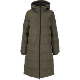 Outdoorjacke WHISTLER "Abella jr.", Jungen, Gr. 140, gr&uuml;n (olivgr&uuml;n), 100% Polyester, unifarben, normal, ohne Ausschnitt, Jacken Outdoorjacke, mit wasserabweisender Funktion
