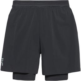 On 5" Performance 2-1 Shorts FunktiOnsshorts Herren - schwarz - Gr. XXL - Polyester/Elastan