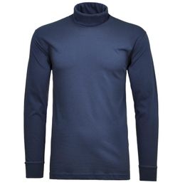 Rollkragenshirt Ragman, Herren, Gr. 106, blau (nachtblau), Baumwolle, ohne Ausschnitt, Shirts