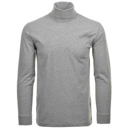 Rollkragenshirt Ragman, Herren, Gr. 110, grau (grau, melange), Baumwolle, ohne Ausschnitt, Shirts