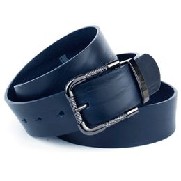 Lederg&uuml;rtel Anthoni Crown, Damen, Gr. 80, blau (dunkelblau), Leder, unifarben, G&uuml;rtel Lederg&uuml;rtel, Volllederg&uuml;rtel in dunkelblau