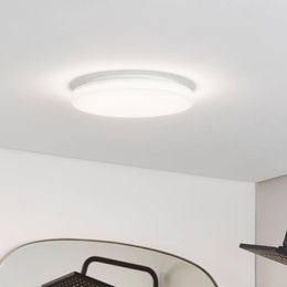 Prios LED-Deckenlampe Artin, Ø 33 cm, weiß, CCT, IP65