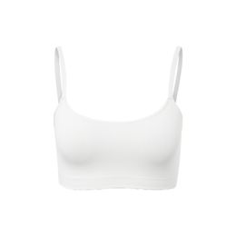Tchibo - Seamless-Bustier mit Spitze - Damen - Gr. M - creme