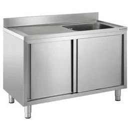 GastroHero Spülschrank Eco 10x6 mit 1 Becken rechts