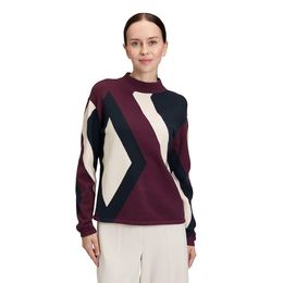 Betty Barclay Pullover in Dunkelblau/ Bordeaux/ Creme - 67% | Größe 40 | Damen-pullover-cardigans