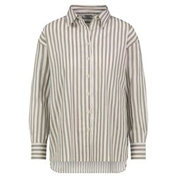 Sublevel Hemd in Beige/ Wei&szlig; - 52% | Gr&ouml;&szlig;e XL | Damen-blusen