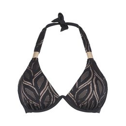 LINGA DORE Bikini-Oberteil in Schwarz - 66% | Größe 38 | Damen-bademode