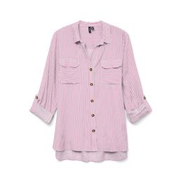 V&eacute;ro Moda Vero Moda Bluse in Pink/ Wei&szlig; - 50% | Gr&ouml;&szlig;e M | Damen-blusen