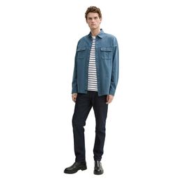 Tom Tailor Hemd - Comfort fit - in Blau - 70% | Größe M | Herren-plussize