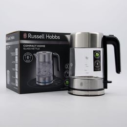 Russell Hobbs Silberfarbener Glaswasserkocher 800ml