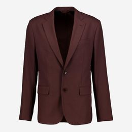 J. Lindeberg Dunkelbrauner Elton U Active Hopsack Blazer aus Wollmischung