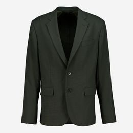 J. Lindeberg Dunkelgr&uuml;ner Elton U Active Hopsack Blazer aus Wollmischung
