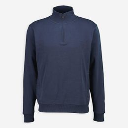 Threadbare. Dunkelblaues Sweatshirt mit Fleece-Futter