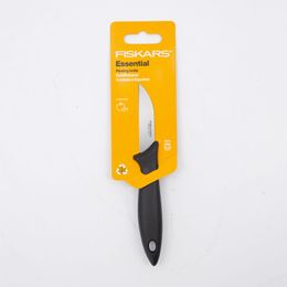 Fiskars Schwarz-silberfarbenes Schälmesser 18cm