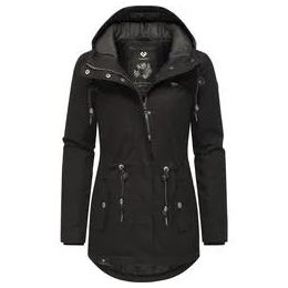 Winterjacke Ragwear "Monadis Black Label", Damen, Gr. L (40), gelb (shadow), Au&szlig;enmaterial: 65% Polyester, 35% Baumwolle. Innenfutter: 100% Polyester. Wattierung: 100% Polyester, figurbetont Po-bedeckend, hoch geschlossener Ausschnitt, &Auml;rmel ohne &Auml;rmelschlitz Rippstrickb&uuml;ndchen, Jacken Winterjacke, stylischer Winterparka f&uuml;r die kalte Jahreszeit