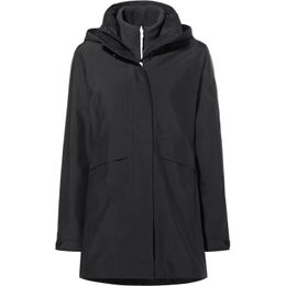 Vaude Idris 3In1 Iv Parka Damen - schwarz - Gr. 38 - Polyester