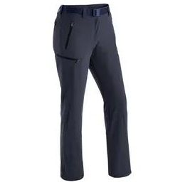 Funktionshose Maier Sports "Rechberg Therm", Damen, Gr. 46, Normalgr&ouml;&szlig;en, blau (dunkelblau), 90% Polyamid, 10% Elasthan, Hosen Funktionshose, Wattierte Winter Outdoorhose, elastisch