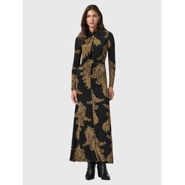 AllSaints Kleid 'MINA' Damen Gr&ouml;&szlig;e 40 goldgelb / schwarz Sommerkleid