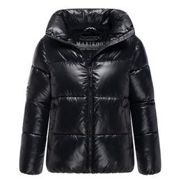 Marikoo Damen Winter Steppjacke gesteppt Anorak Puffer Jacket Winterjacke hochschlie&szlig;ender Kragen & Rei&szlig;verschluss Hazalee