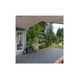 Home Deluxe WPC Bavaro Terrassenfliesen, 99 Stck., 30x30cm, 9m&sup2;, anthrazit