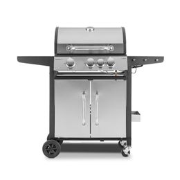 Klarstein Tomahawk 3.1 S Gasgrill 3x3,6kW Brenner+2,7 kW 60x45cm Grill Edelstahl