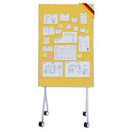Floordirekt Mobile Pr&auml;sentationstafel Giant Doppelseite Filztafel 80 x 120 cm