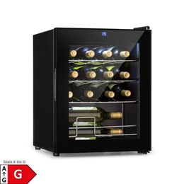 Klarstein Shiraz 16 Uno Weink&uuml;hlschrank 42l Touch-Bedienfeld 131W 5-18&deg;C Schwarz 16 Flaschen 1 K&uuml;hlzone